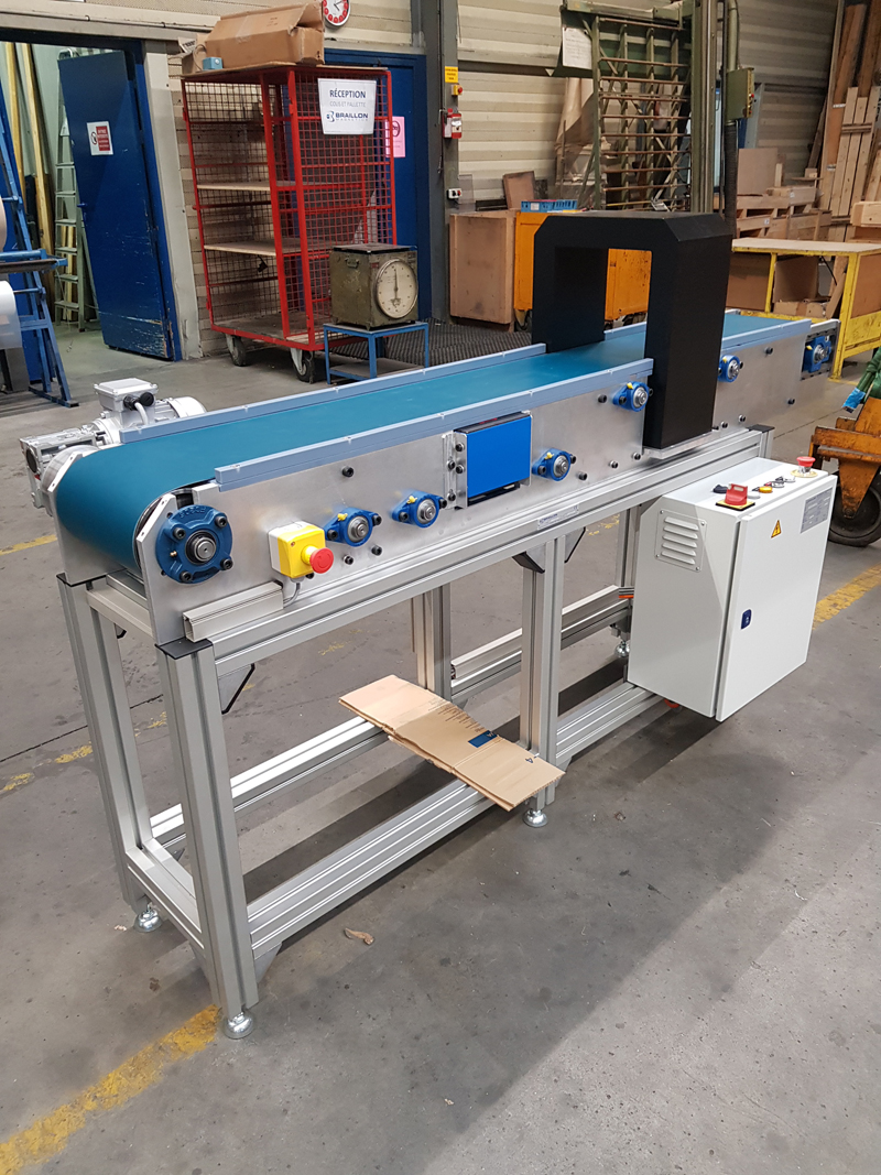 Tunnel demagnetizer fully integrated in the conveyor belt | Braillon ...